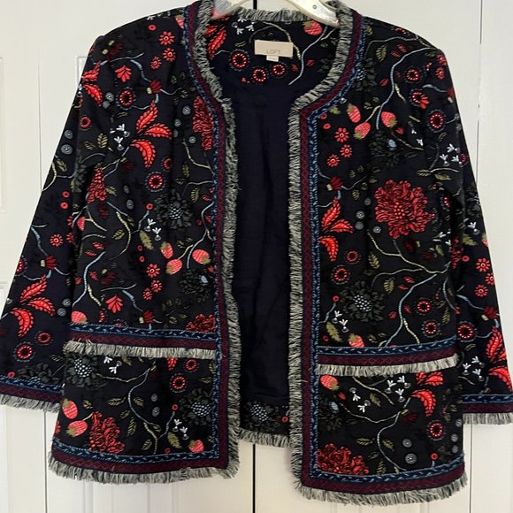 LOFT | Jackets & Coats | Loft Multi Colored Jacket Size 2 P | Poshmark